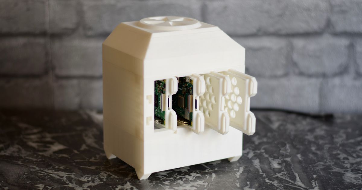 Raspberry Pi Bay - 4 slots - RPi Cluster by EgonHeuson | Download free ...