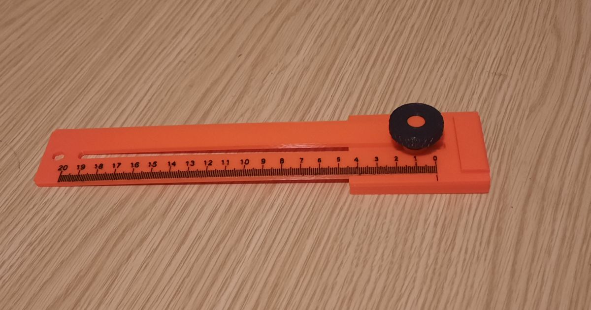 Marking ruler for marking distances from edges by Thommyfix | Download ...