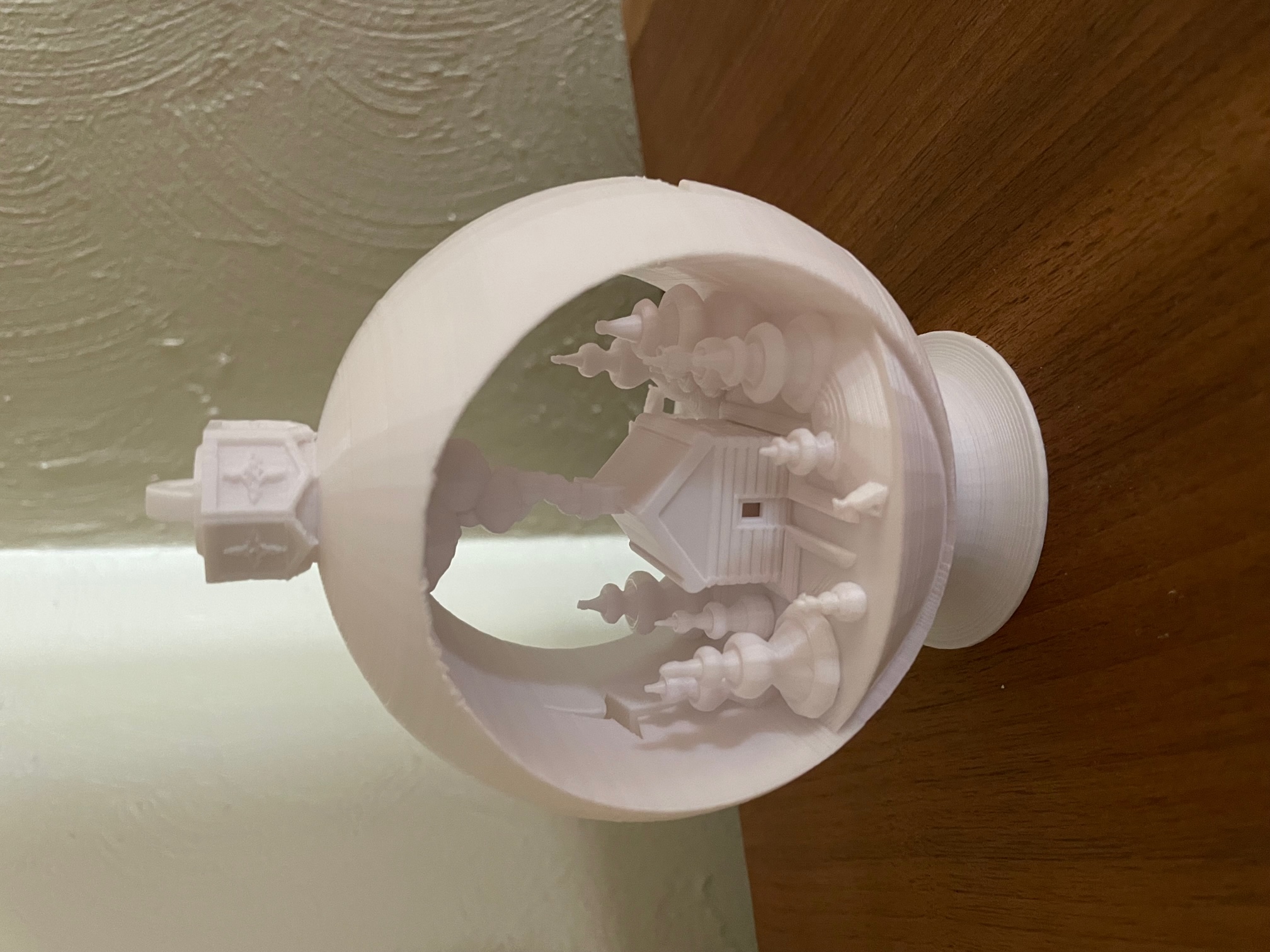 Snowglobe Votive Ornament - Winter Cabin by RetroMaker | Download free ...