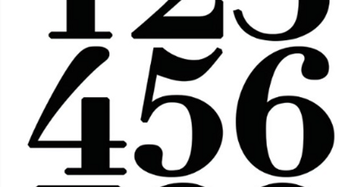 Numbers par M1C2 | Téléchargez gratuitement un modèle STL | Printables.com