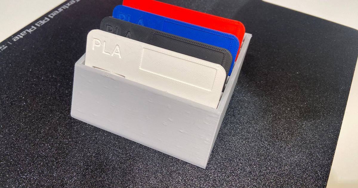 Filament Samples + Rack por JN-Husch | Descargar modelo STL gratuito ...