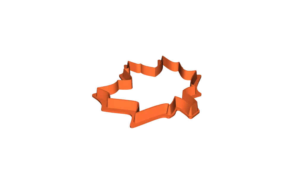 Maple Leaf Cookie Cutter By Whale50 Download Free Stl Model