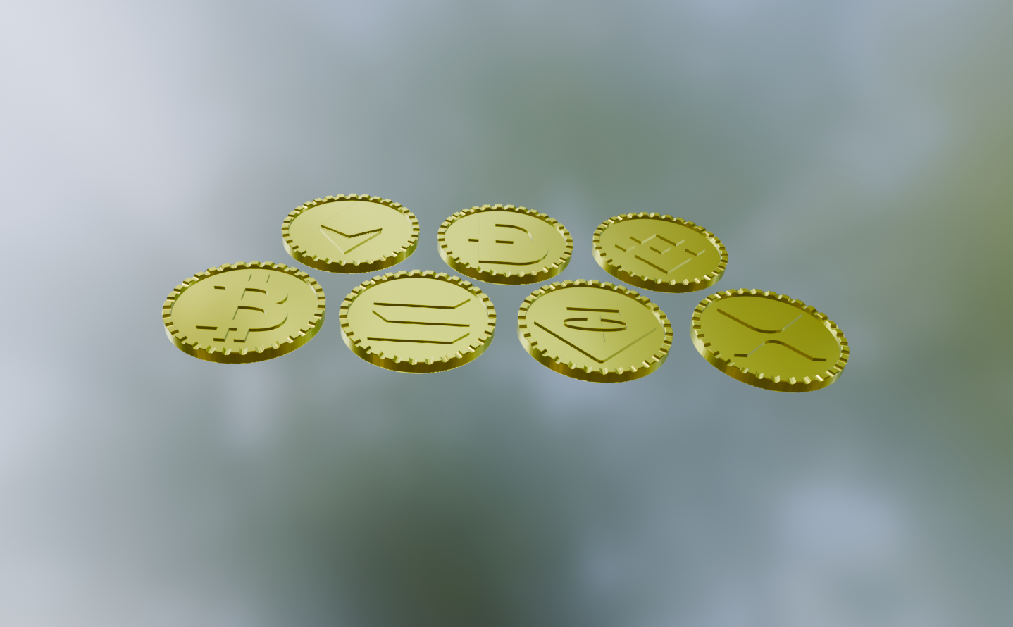 Ultimate Crypto Coin Collection by 3D_Dani | Download free STL model ...