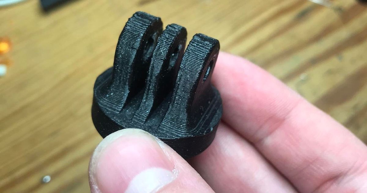 Action camera mount for photographic standard thread (1/4-20 UNC) by ...