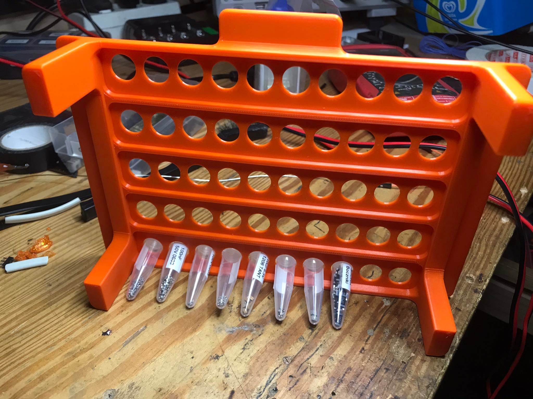 Eppendorf tray with mounting rails, SMD component storage by Konrad ...