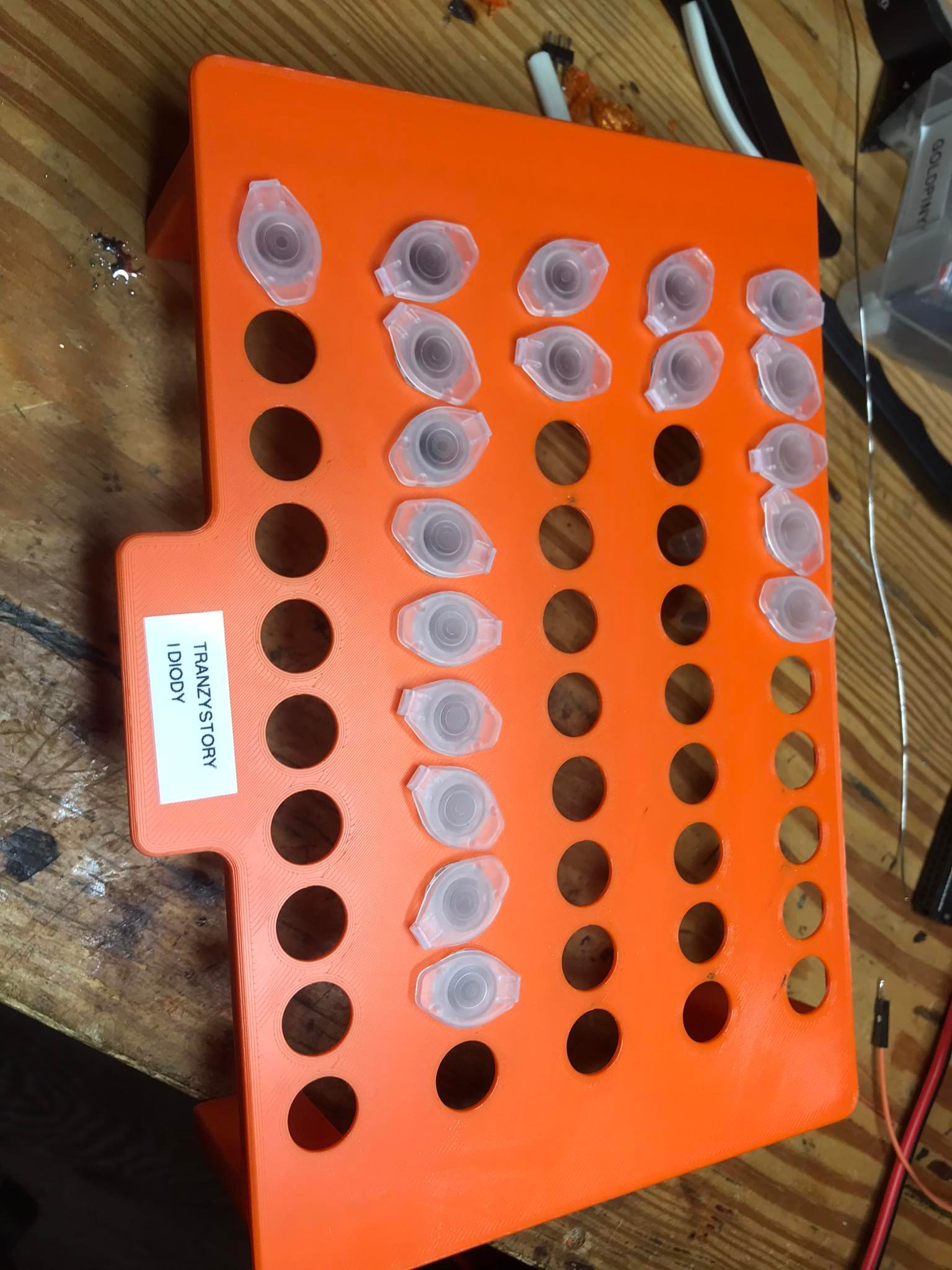 Eppendorf tray with mounting rails, SMD component storage by Konrad ...