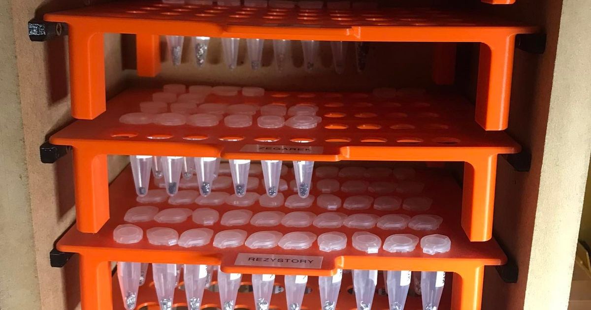 Eppendorf tray with mounting rails, SMD component storage by Konrad ...