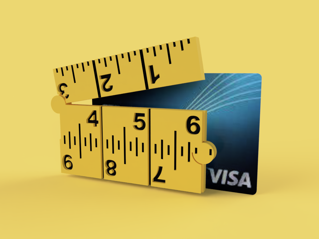 Foldable Ruler (Credit Card Size) by SD3D | Download free STL model ...