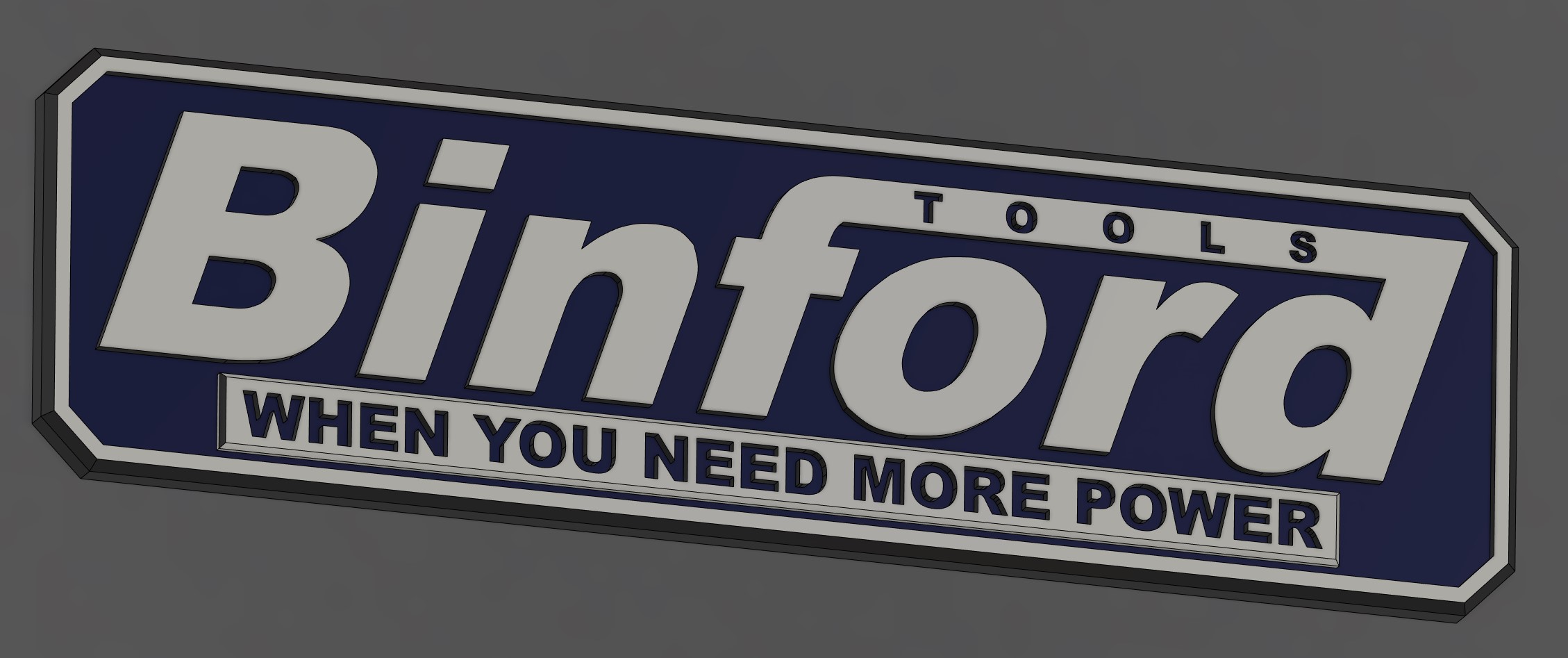 Binford Sign by Dot Dot Dash | Download free STL model | Printables.com