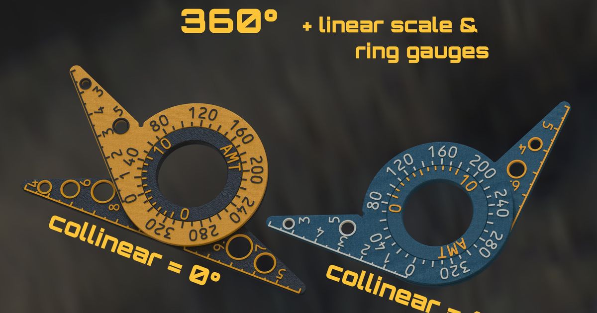 Vernier bevel protractor - Goniometer | Rapporteur | Winkelmesser by ...