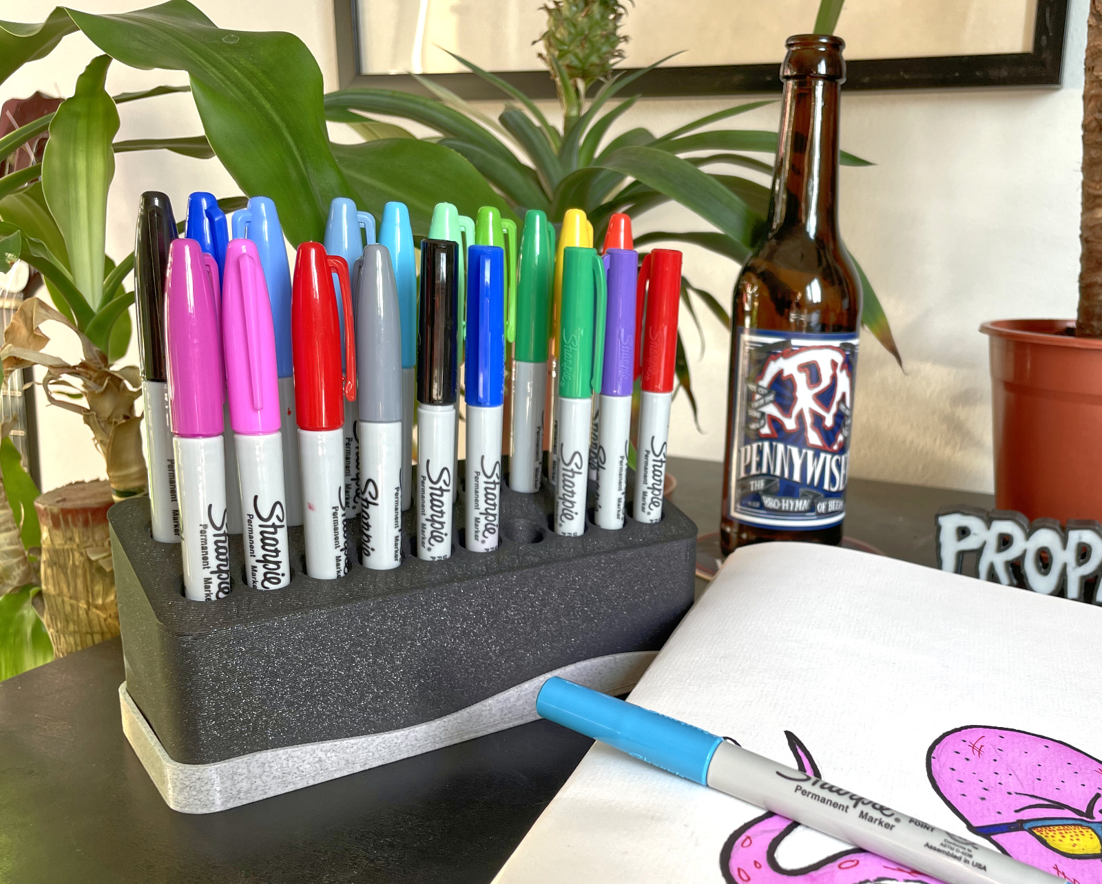 20 Sharpie Permanent Markers holder by vojtz. | Download free STL model ...
