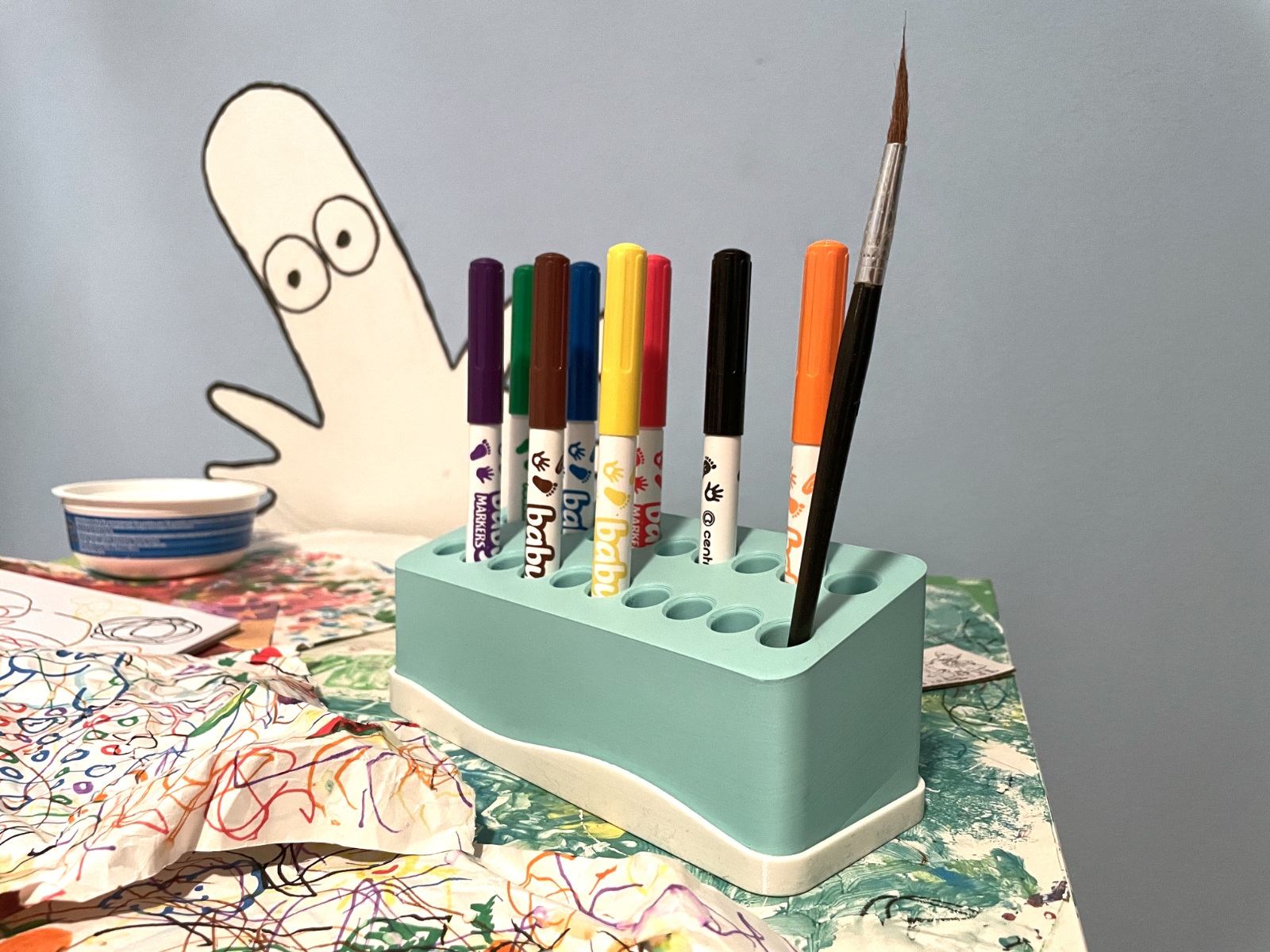 20 Sharpie Permanent Markers holder by vojtz. | Download free STL model ...