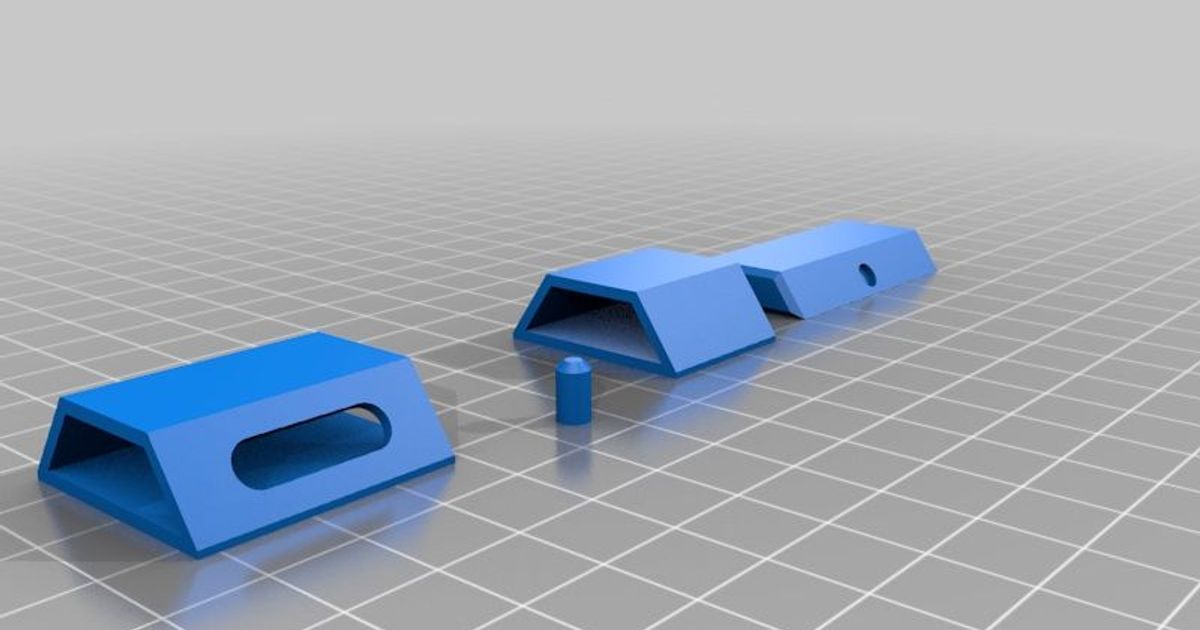 Linear Door Lock Slide by BRIM | Download free STL model | Printables.com