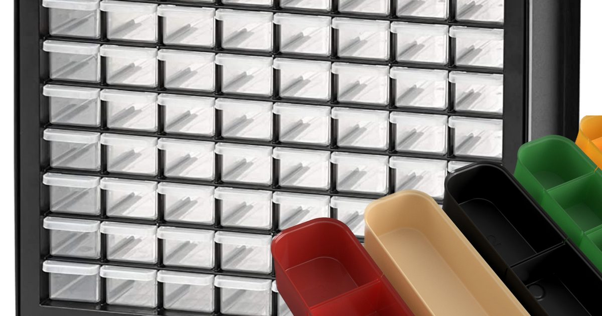 Bin subdividers for "IRIS USA Parts and Hardware Cabinet" by nzalog ...
