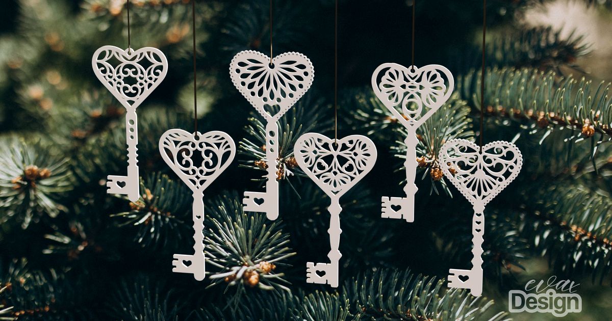 Christmas keys by evax design | Download free STL model | Printables.com