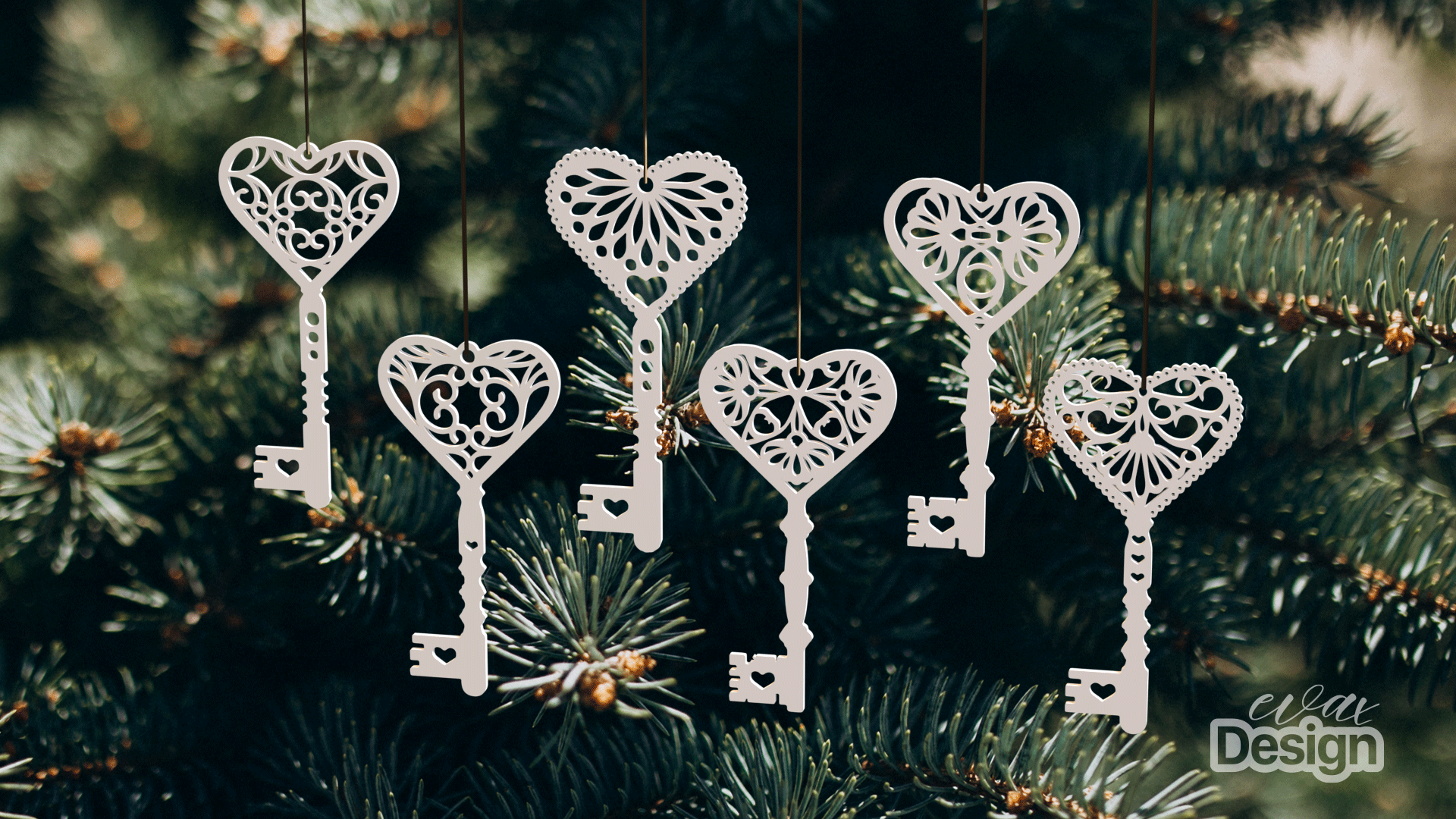 Christmas keys by evax design | Download free STL model | Printables.com