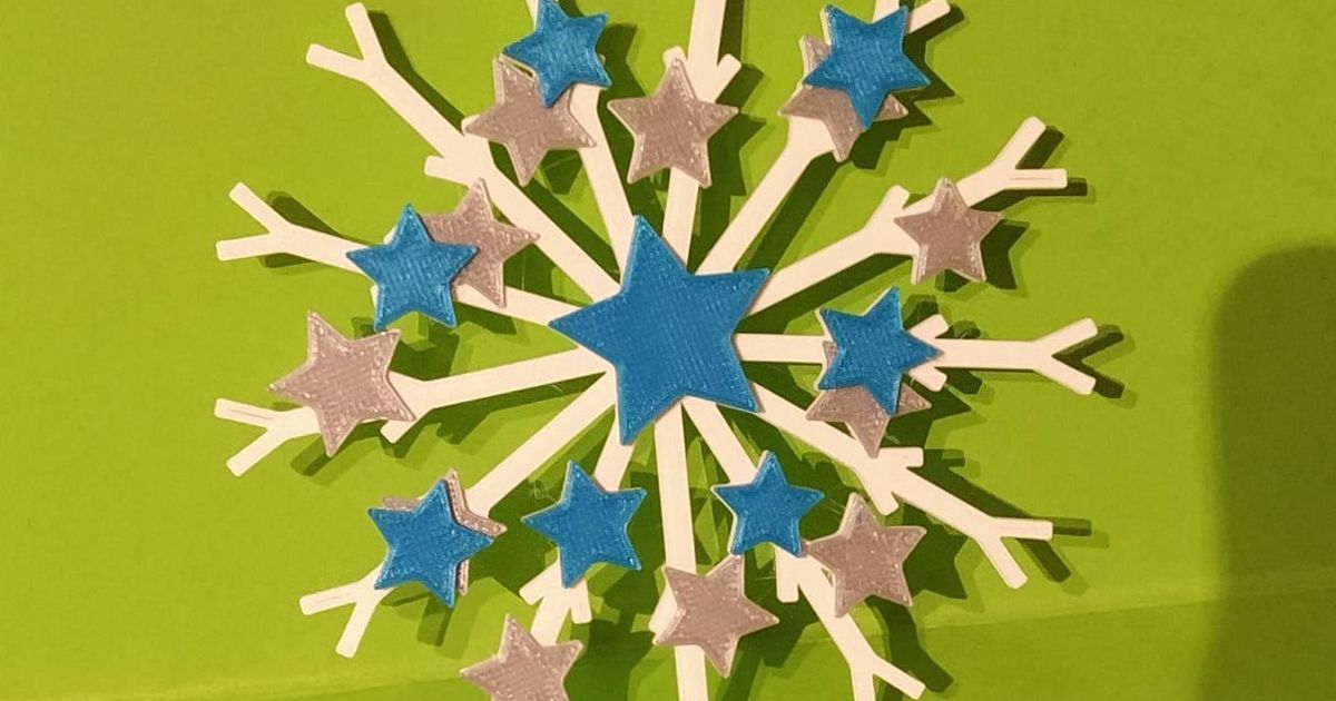 Snowflake Generator With Tinkercad Codeblocks By Kiki Print Download