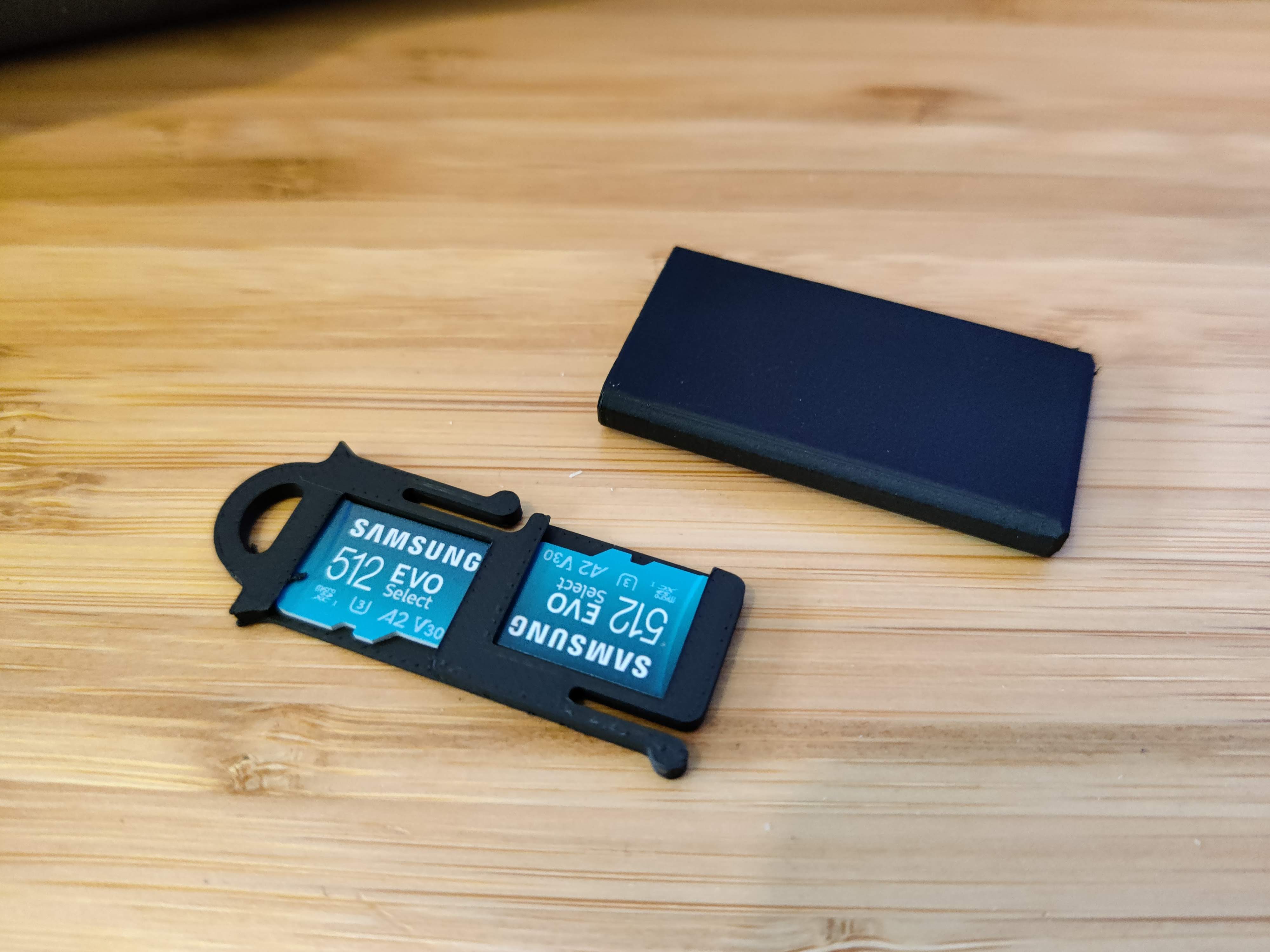 Micro SD Holder Keyring by Awksflamingo | Download free STL model ...