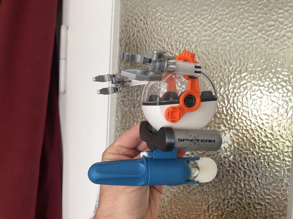 Playmobil sub bot underwater motor adapter by Jens83 | Download free ...