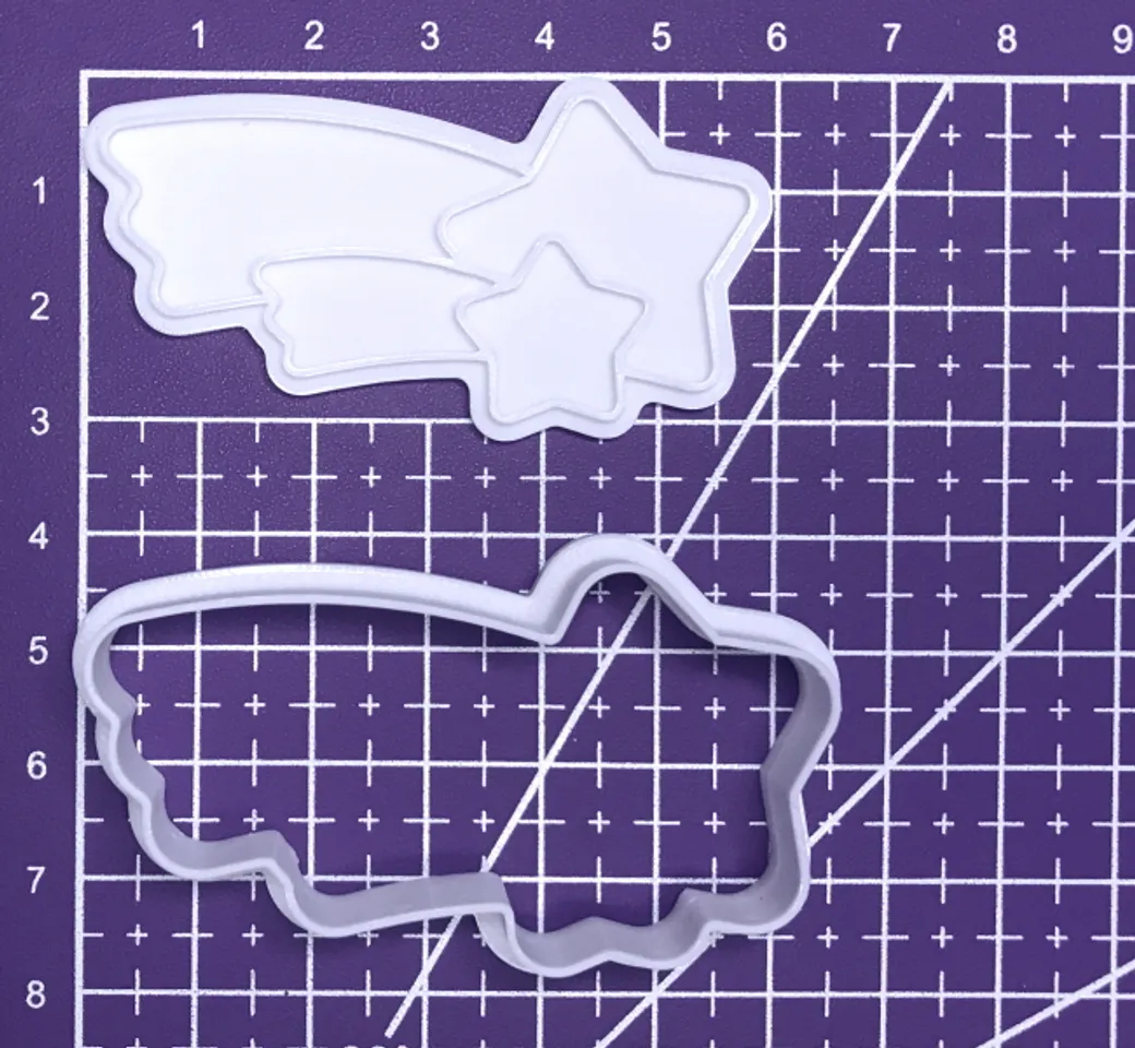 shooting star cookie cutter by losscutmajin | Download free STL model ...