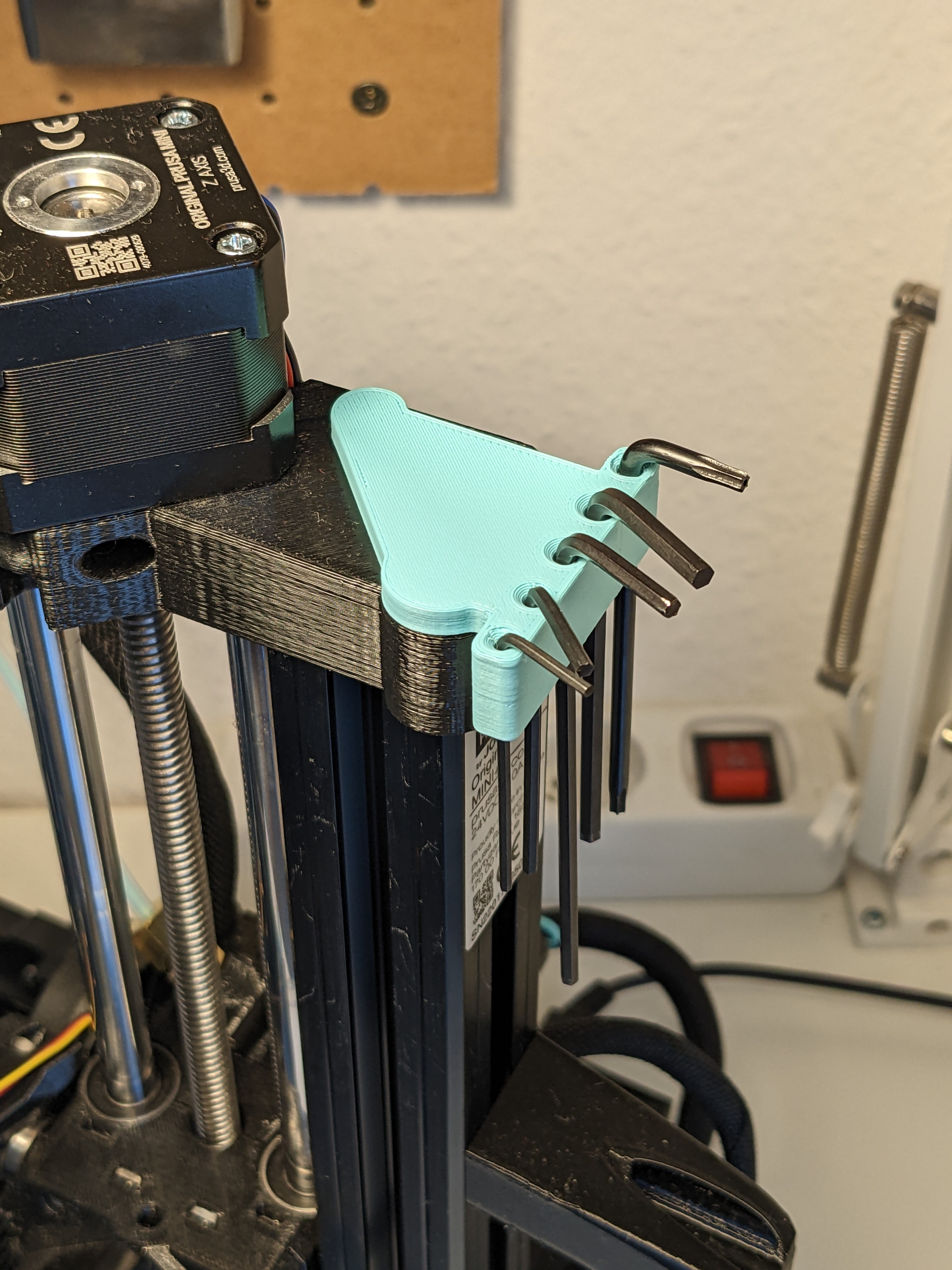 Allen Key Holder for Prusa Mini (tighter fit) by haraldan | Download ...