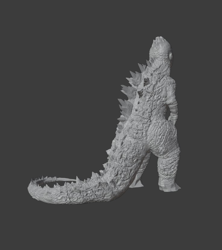 Rockzilla (The Rock + Godzilla) by ThinAir3D | Download free STL model ...