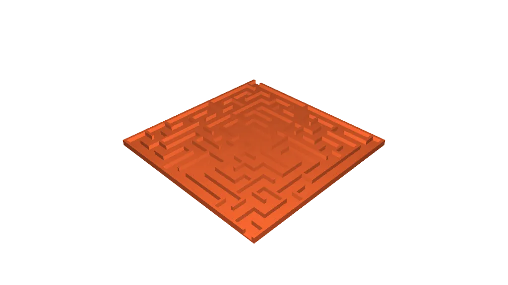 Random maze generator with base by Fujin Raijin | Download free STL ...
