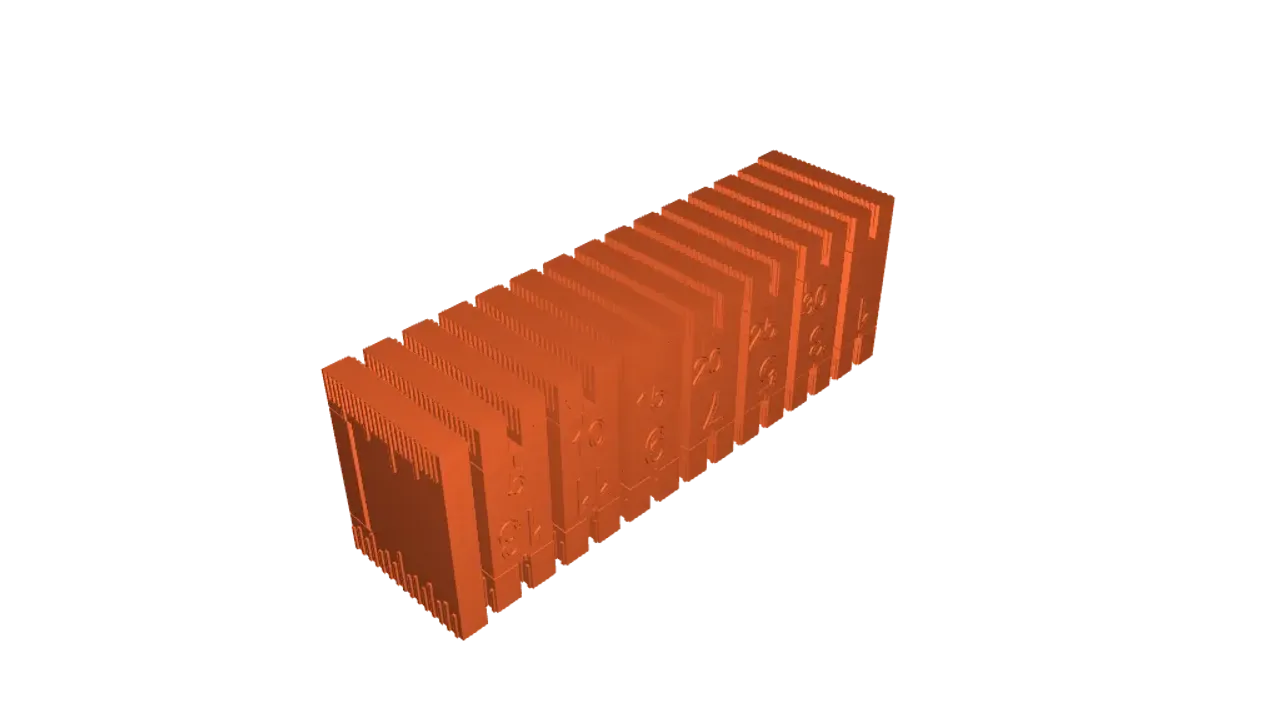 Foldable Ruler 38cm (15") by Cisco3D | Download free STL model ...