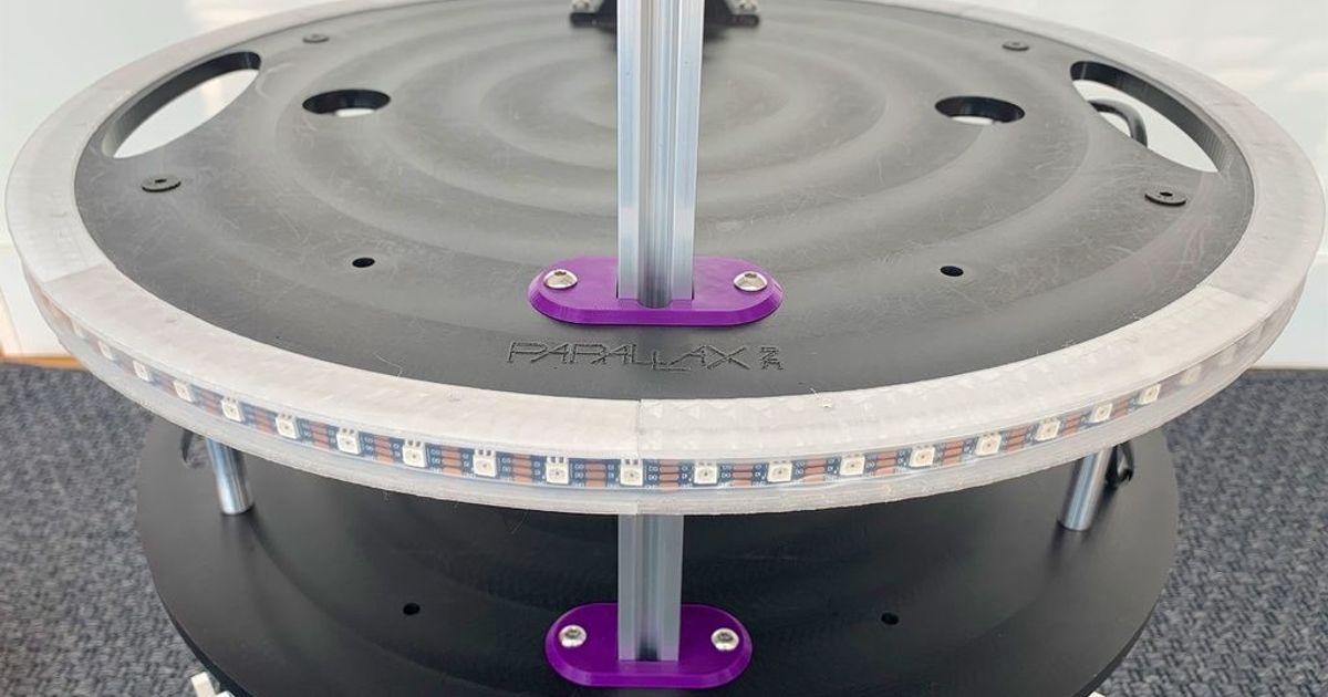 20x20mm V-Slot extrusion adapters for Parallax Arlo Robot by vatbrain ...