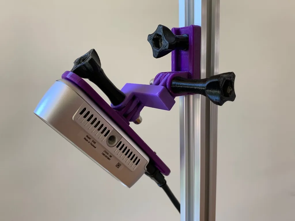 Intel RealSense D435 camera GoPro adapter by vatbrain | Download free ...