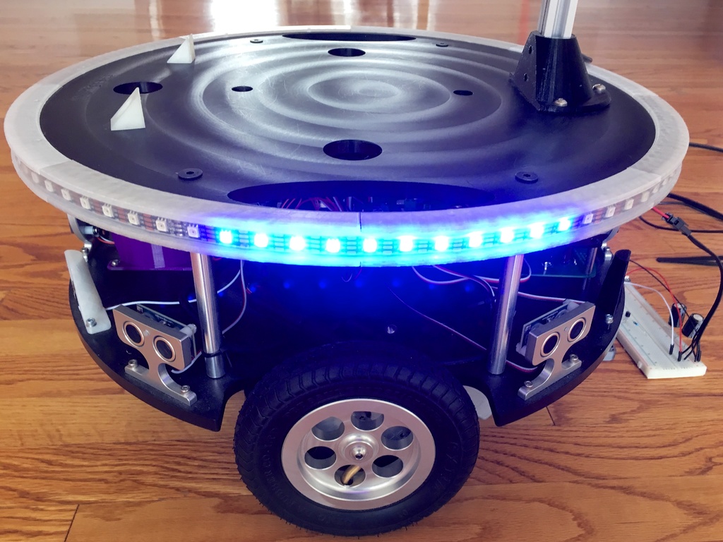 Adafruit DotStar LED strip mount for Parallax Arlo Robot by vatbrain ...