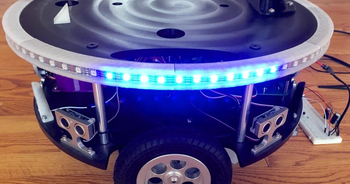 Adafruit DotStar LED strip mount for Parallax Arlo Robot by vatbrain ... Adafruit DotStar LED strip mount for Parallax Arlo Robot by vatbrain ...