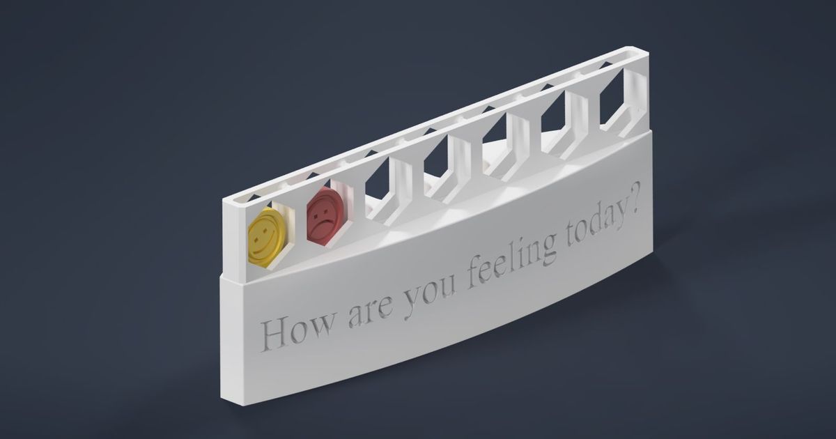 Weekly Mood Tracker by TBWhelchel | Download free STL model ...