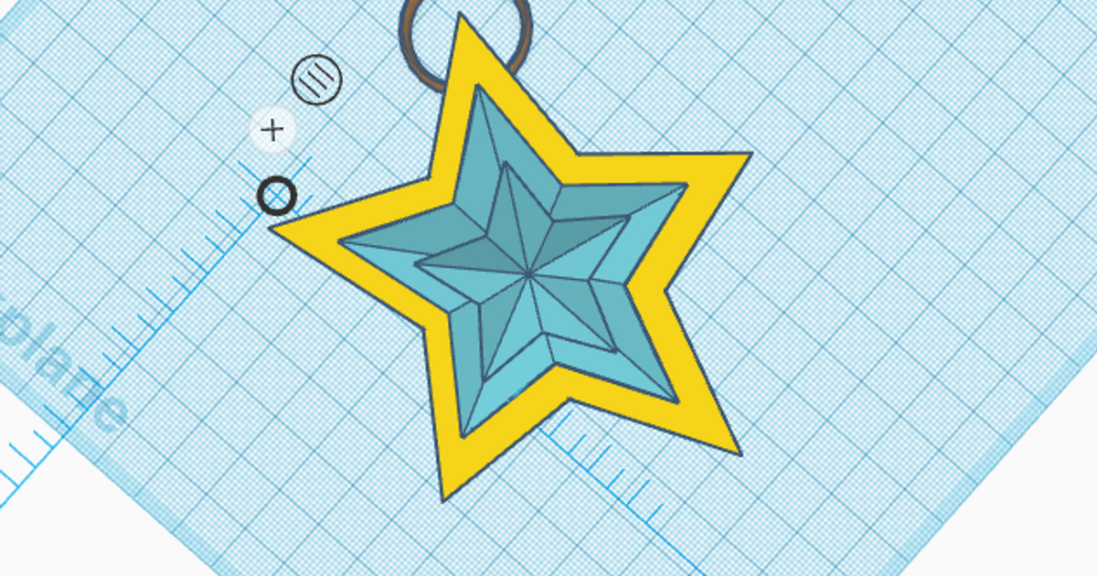 Star with ring by westery1 | Download free STL model | Printables.com