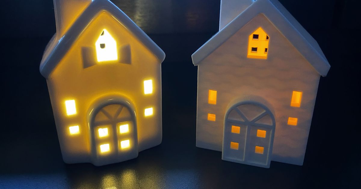 Christmas LED lighted house by Jan Vendelín Kropáč | Download free STL ...