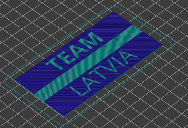 Team Latvia flag by Kristofer | Download free STL model | Printables.com