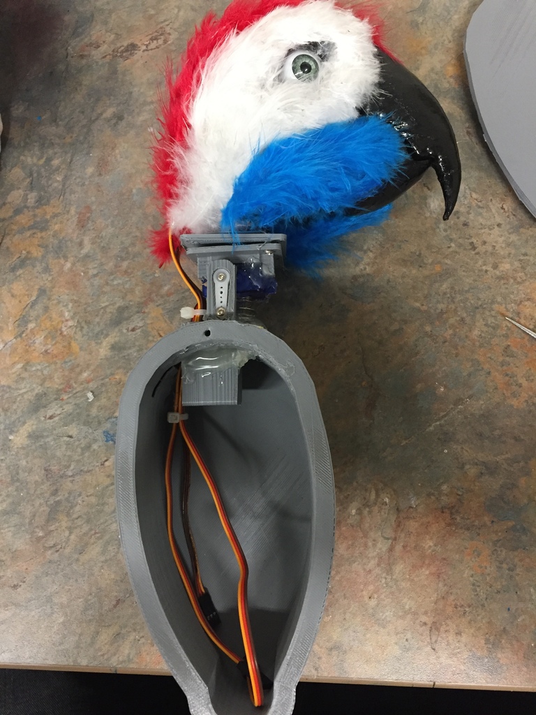 Niles the animatronic Parrot by Paglia Industries | Download free STL ...