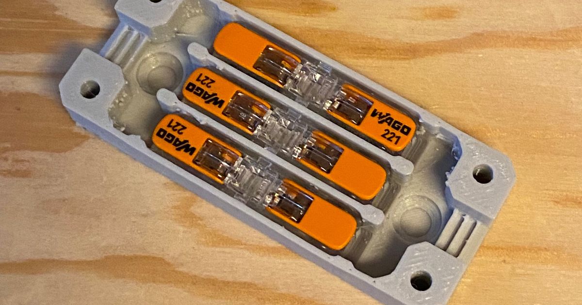 WAGO 221 extension box por Per Mejdal Rasmussen | Descargar modelo STL ...