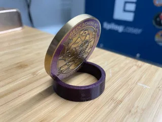 Challenge Coin Holder - upright display by Drakein3D | Download free ...