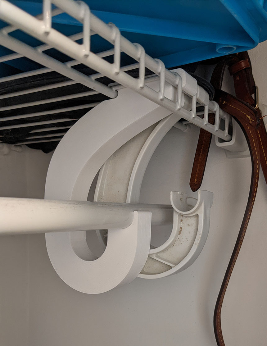 Rubbermaid Setback Coatrack Hanger by Prateek R | Download free STL ...