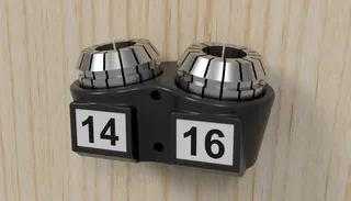 ER40 collet holder gridfinity by jh247247 | Download free STL model ...
