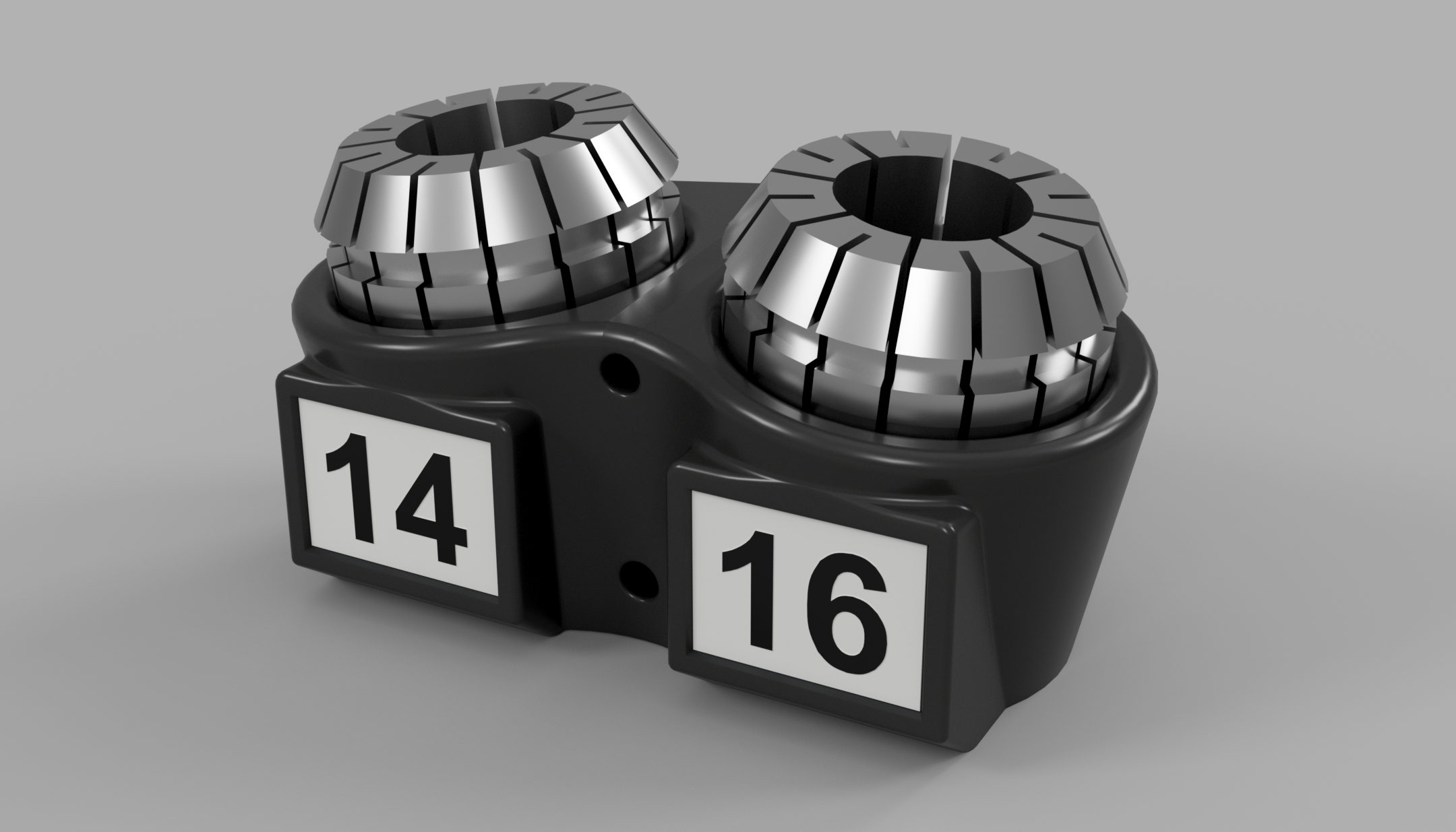 ER40 Collet Wall Holder by Cederb | Download free STL model ...