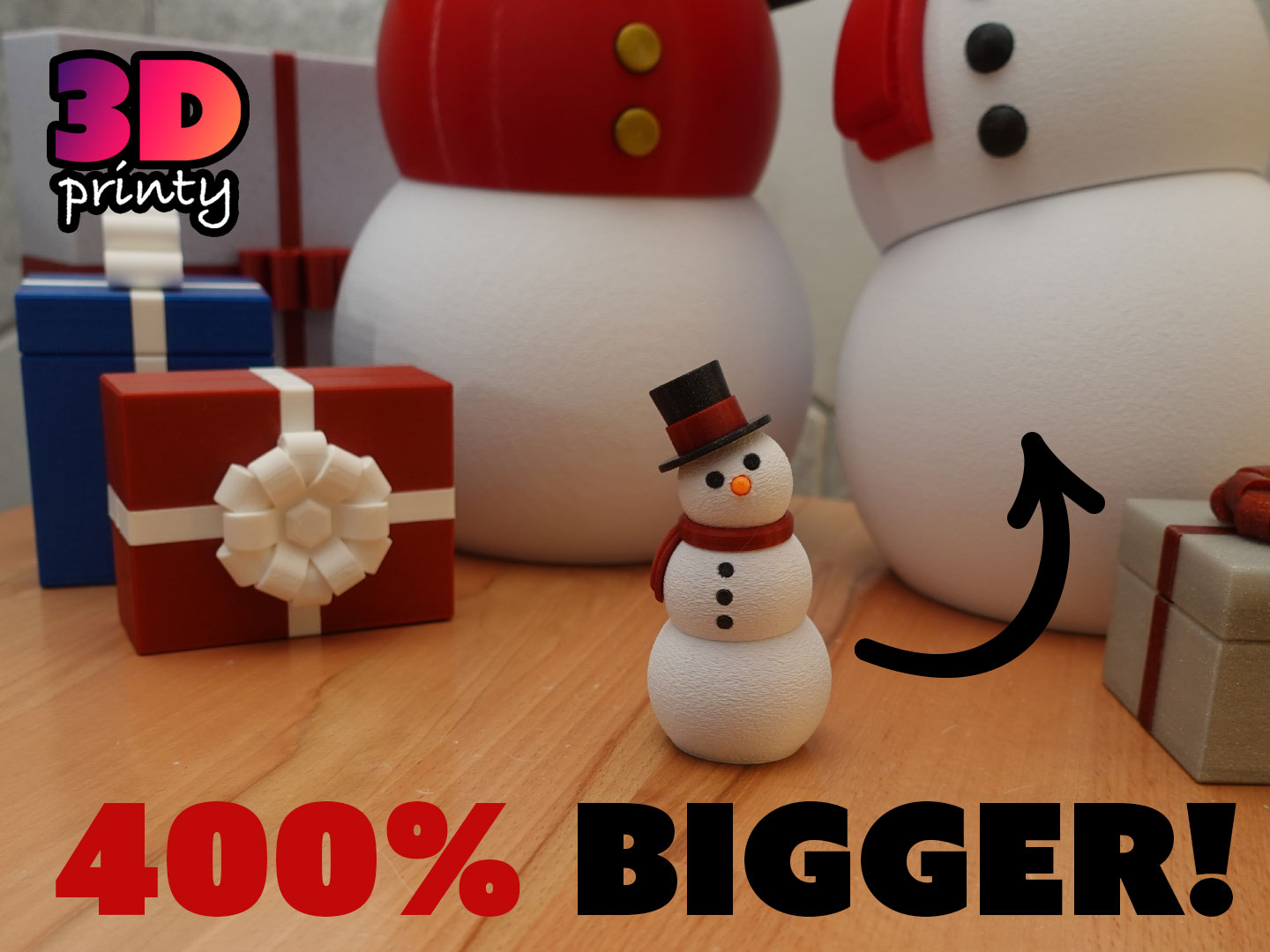 Giant Snowman Fidget by 3D Printy | Download free STL model ...