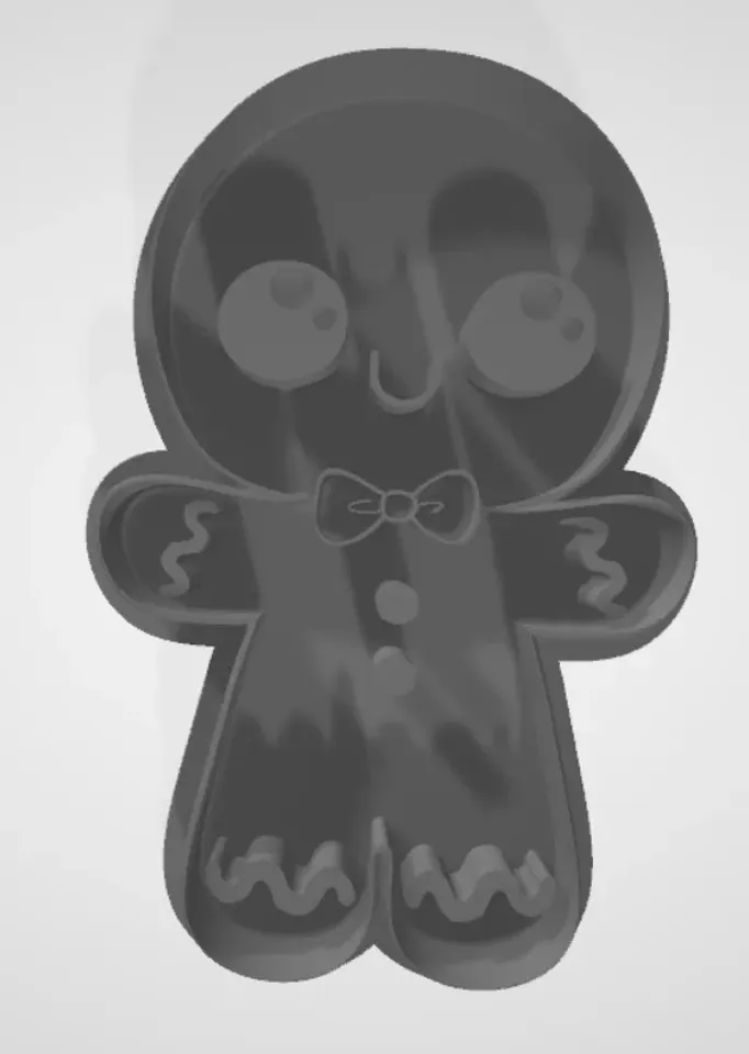 3 inch Gingerbread cookie cutter by Michael Bollman | Download free STL ...