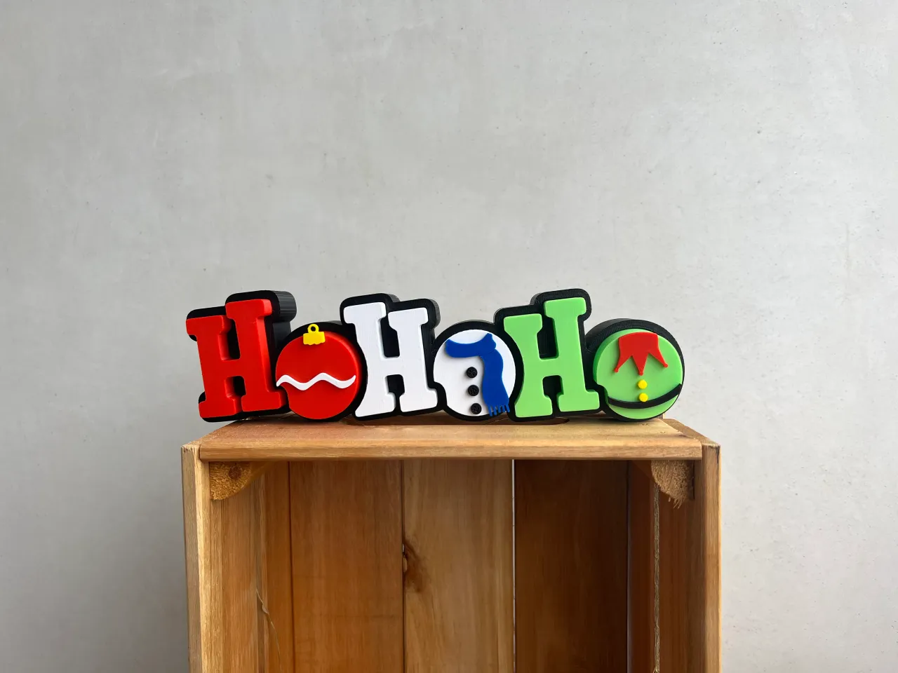 Christmas hohoho Sign by MEAFdesigns | Download free STL model ...