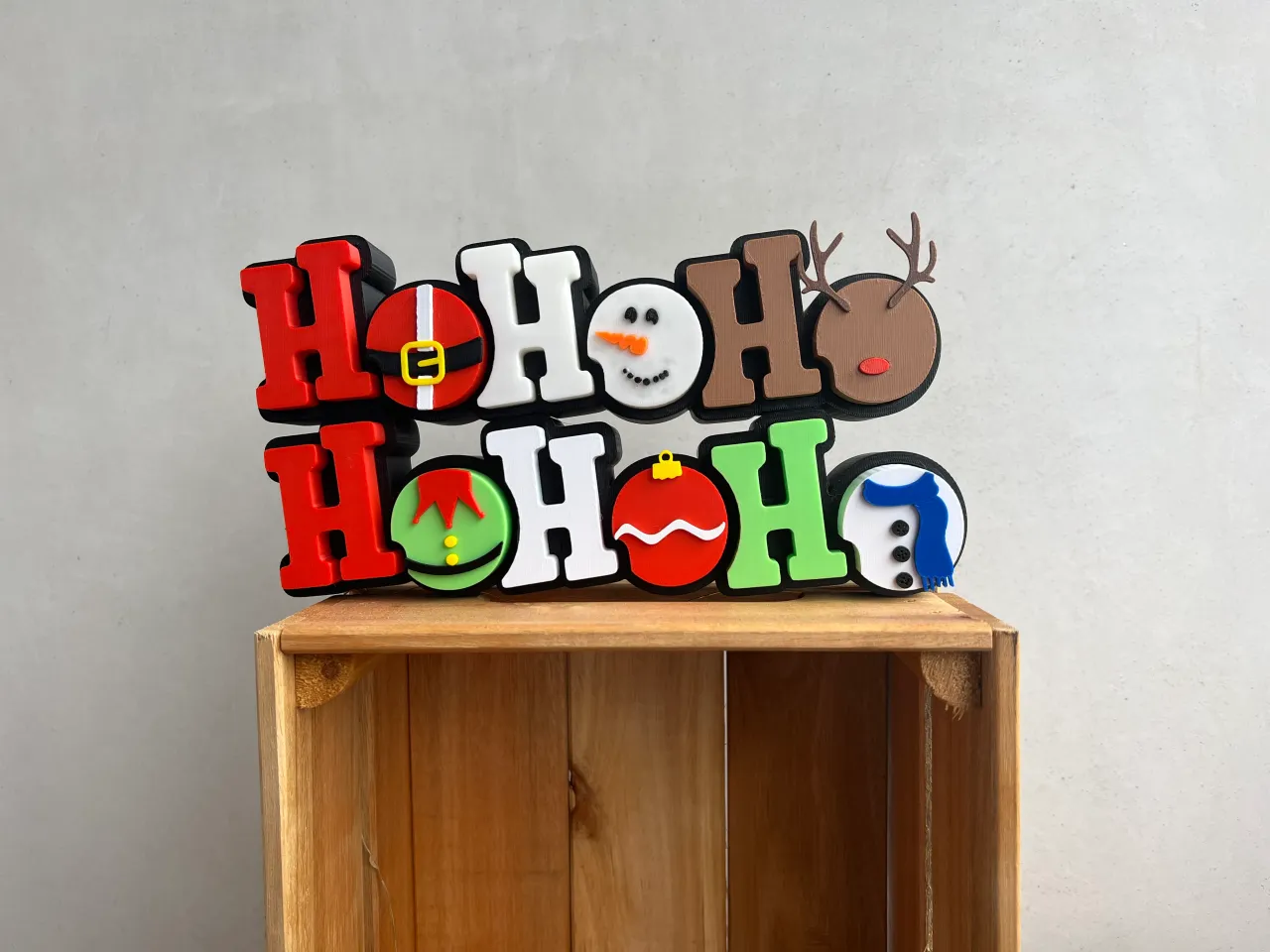 Christmas hohoho Sign by MEAFdesigns | Download free STL model ...