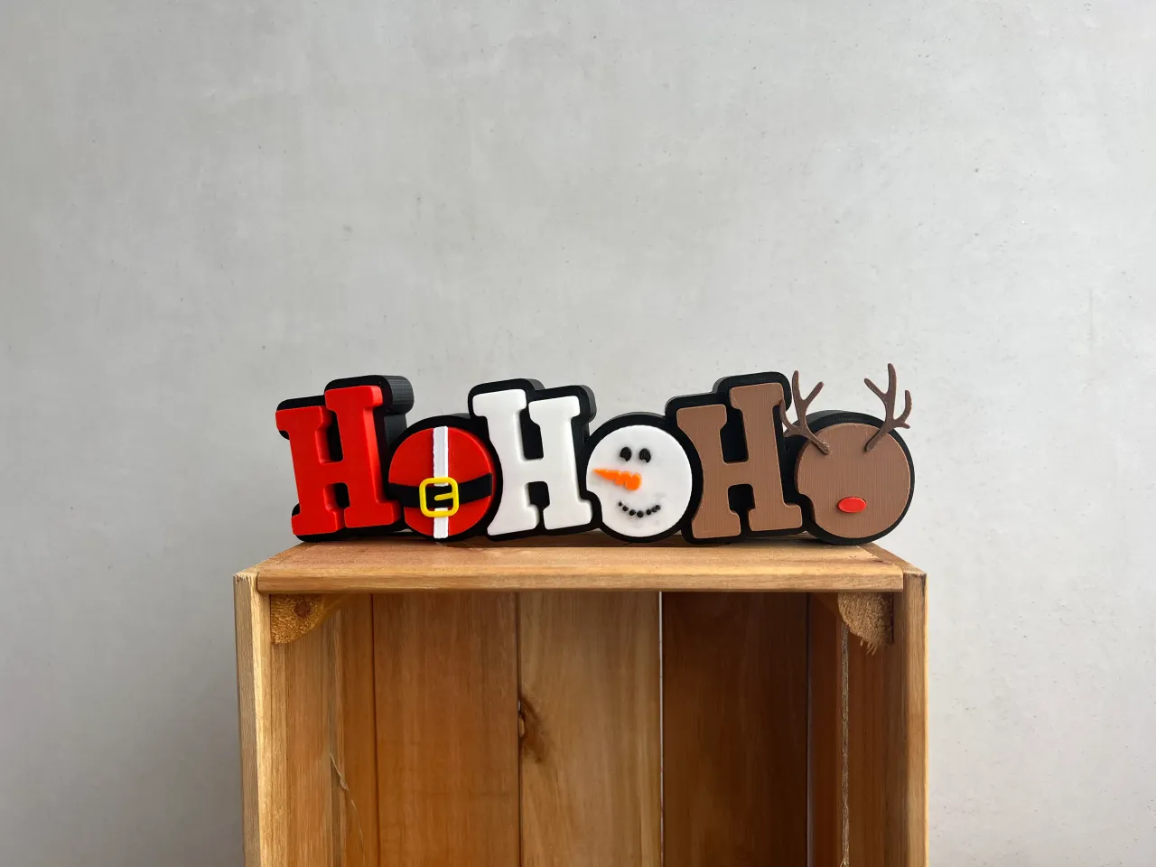 Christmas hohoho Sign by MEAFdesigns | Download free STL model ...
