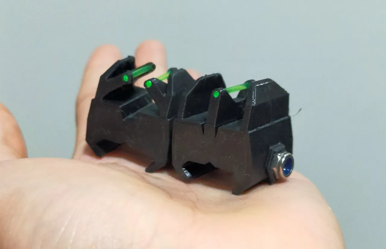 Fibre optic (filament) Picatinny Iron Sights by 79th Jedi | Download ...