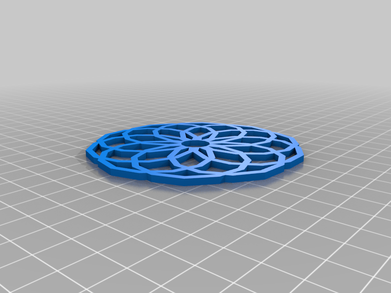 Spirographic Coasters by Fujin Raijin | Download free STL model ...