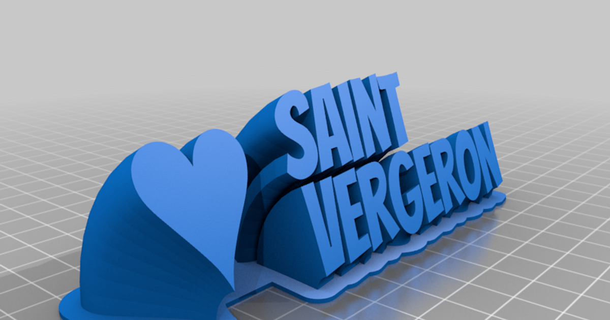 saint name plate (text) by Fujin Raijin | Download free STL model ...